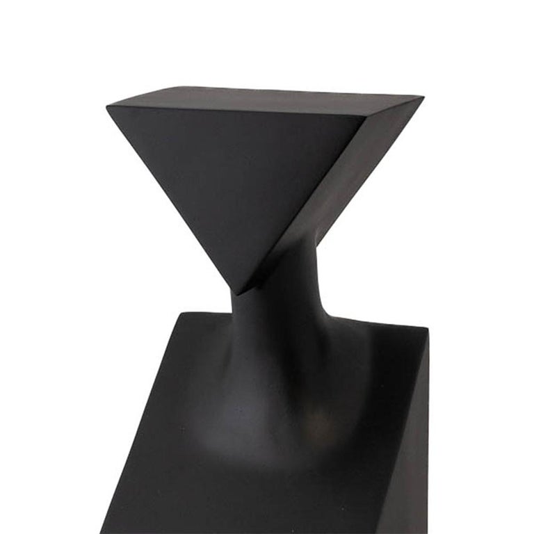 Stacy Black Resin Sculpture For Sale at 1stDibs