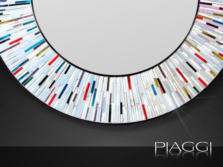 Stadium Piaggi Multicolour Glass Mosaic Mirror by Piaggi For Sale at ...