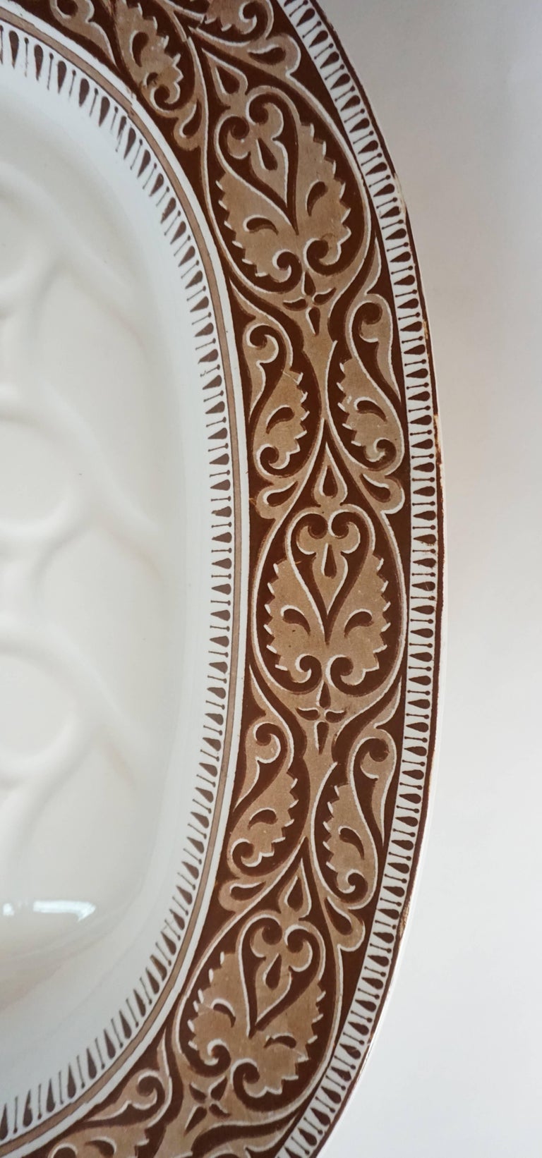 Staffordshire Brown Transferware Well-and-Tree Platter, England, 1859 ...