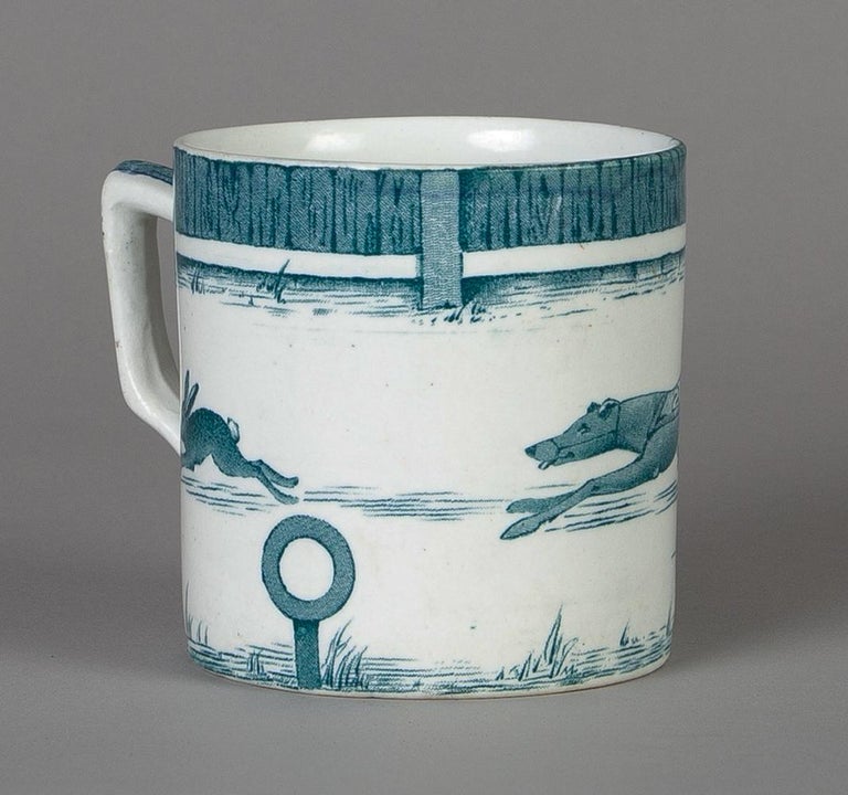 Staffordshire Greyhound Mug by Leighton Pottery For Sale at 1stDibs