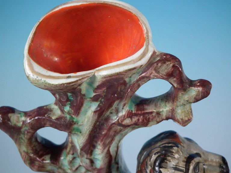 Staffordshire Macombo and Lion Spill Vase at 1stDibs