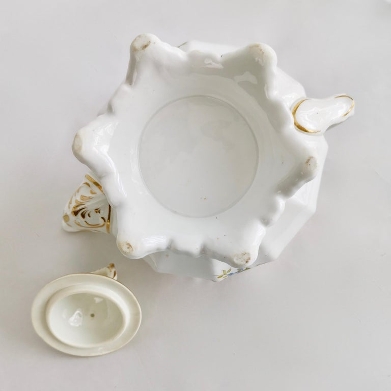 Staffordshire Porcelain Tea Service, White and Gilt, Rococo Revival ...