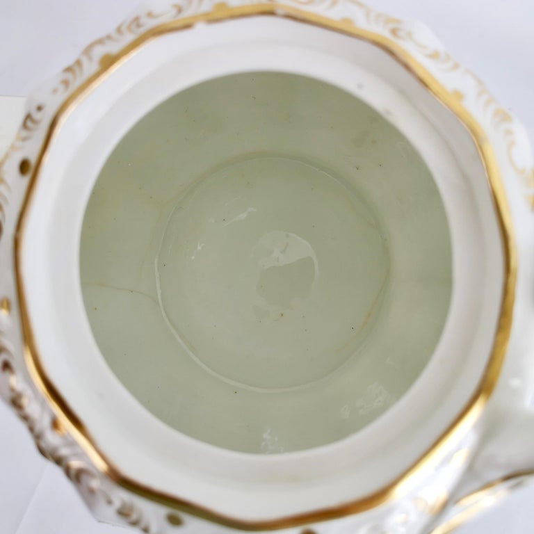 Staffordshire Porcelain Tea Service, White and Gilt, Rococo Revival ...