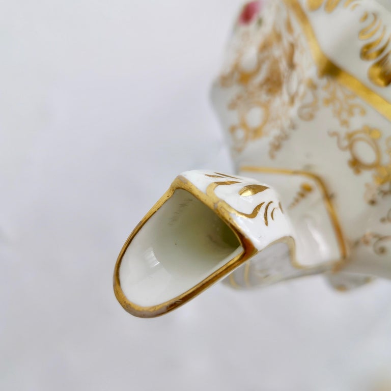 Staffordshire Porcelain Tea Service, White and Gilt, Rococo Revival ...