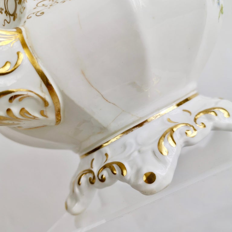 Staffordshire Porcelain Tea Service, White and Gilt, Rococo Revival ...