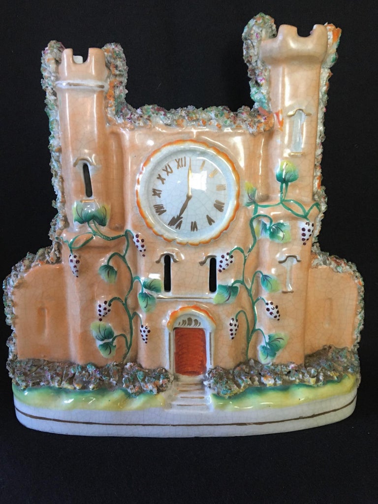 Staffordshire Pottery Castle Figure, circa 1880 at 1stDibs