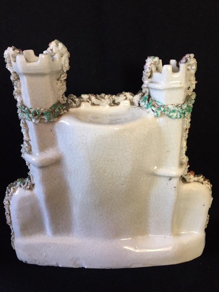 Staffordshire Pottery Castle Figure, circa 1880 at 1stDibs