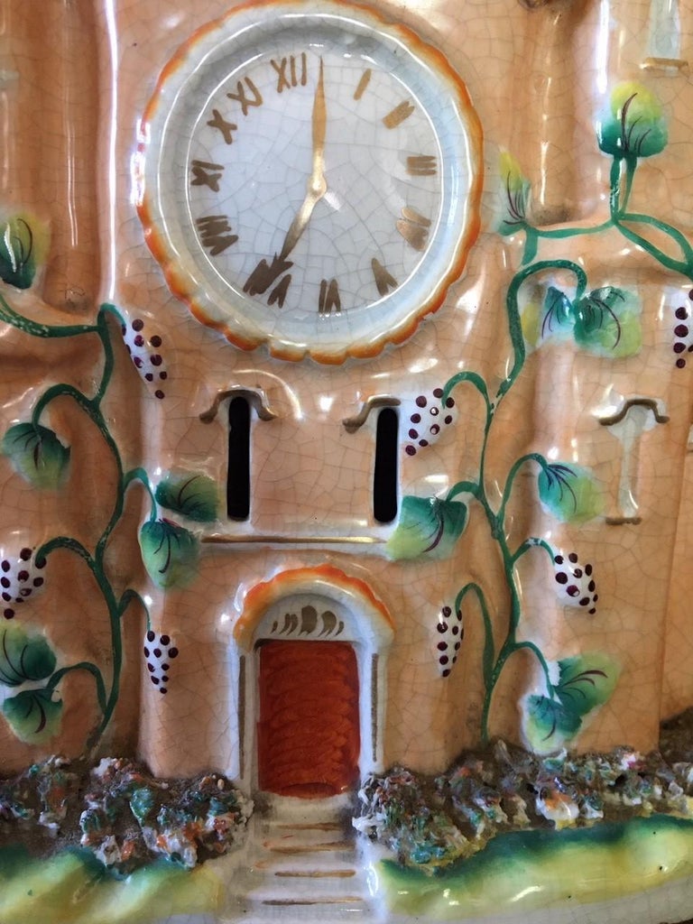 Staffordshire Pottery Castle Figure, circa 1880 at 1stDibs