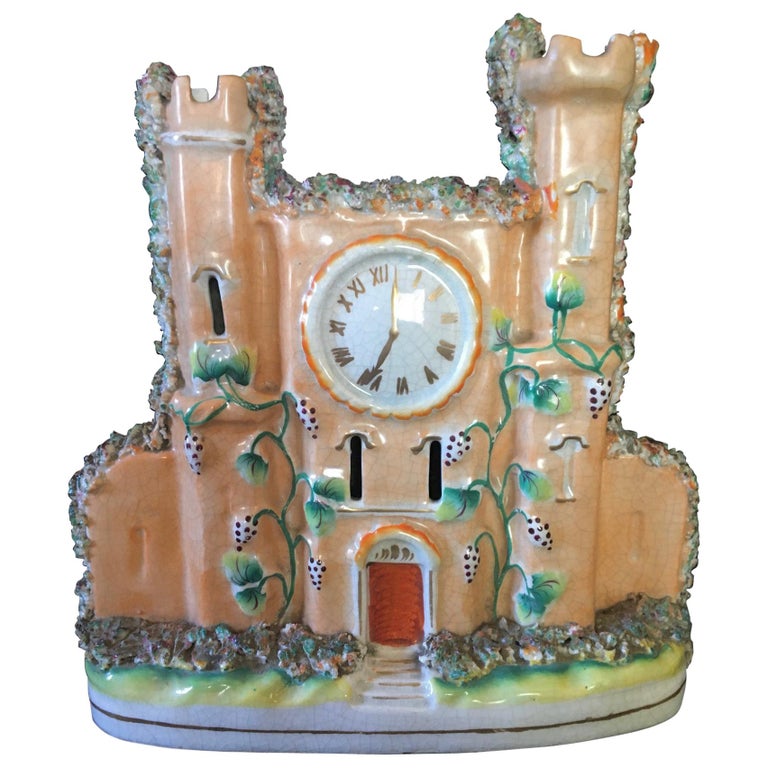 Staffordshire Pottery Castle Figure, circa 1880 at 1stDibs
