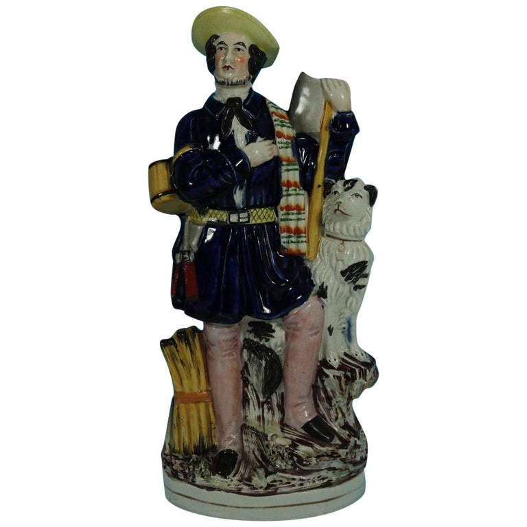 Staffordshire Pottery Figure of a Woodchopper Lumberjack at 1stDibs ...