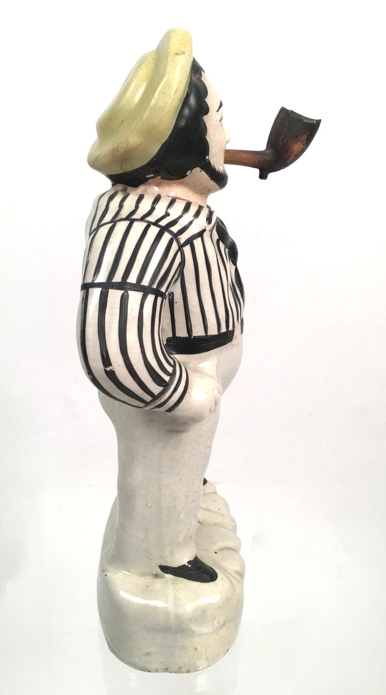 Staffordshire Pottery Figure of Sailor Jack Tar at 1stDibs