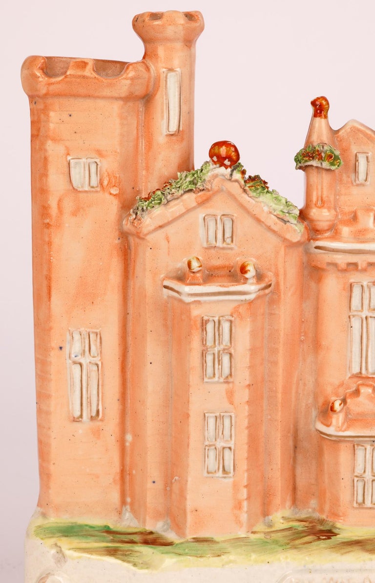 Staffordshire Pottery Flatback Model of Balmoral Castle For Sale at 1stDibs