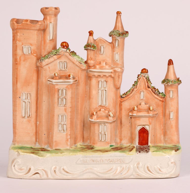 Staffordshire Pottery Flatback Model of Balmoral Castle For Sale at 1stDibs