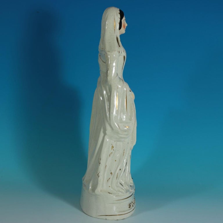 Staffordshire Pottery Miss Florence Nightingale Figure For Sale at 1stDibs