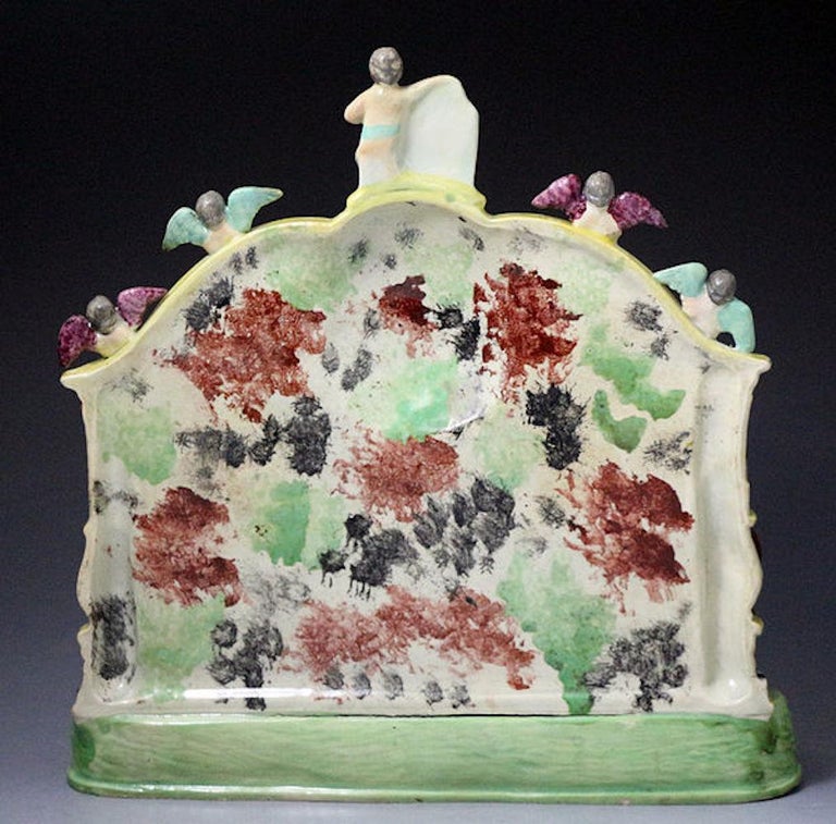 Staffordshire Pottery Pearlware Group with Bold Title Prepare to Meet ...