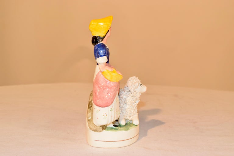 Staffordshire Shepherdess Figure, C. 1960 For Sale at 1stDibs