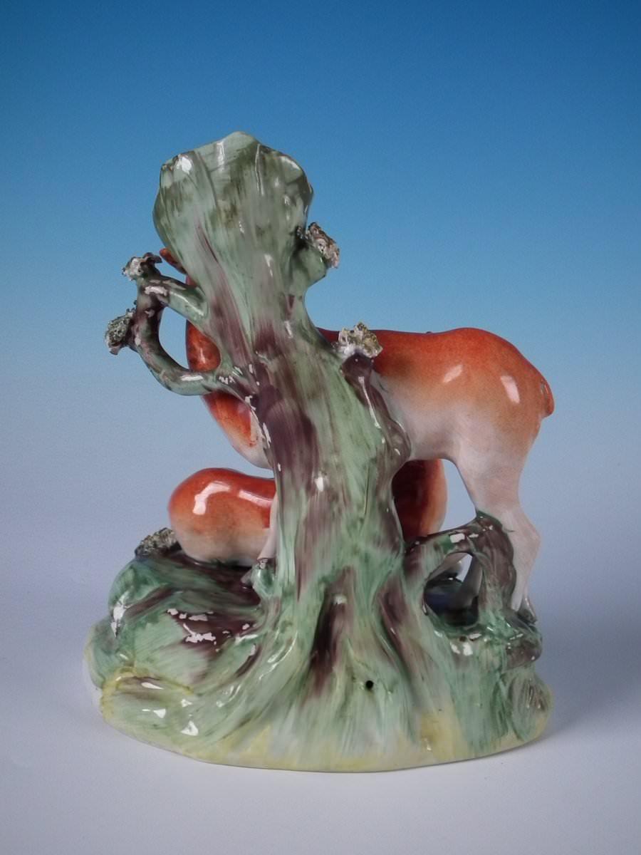 Staffordshire Stag and Doe Spill Vase at 1stDibs
