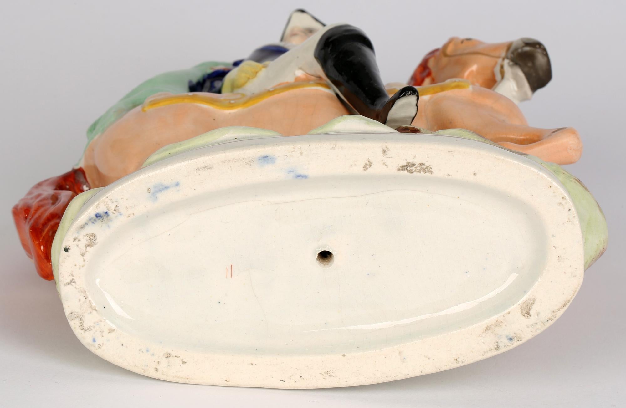 Staffordshire Victorian Louis Napoleon on Horseback Hand Painted Figure ...