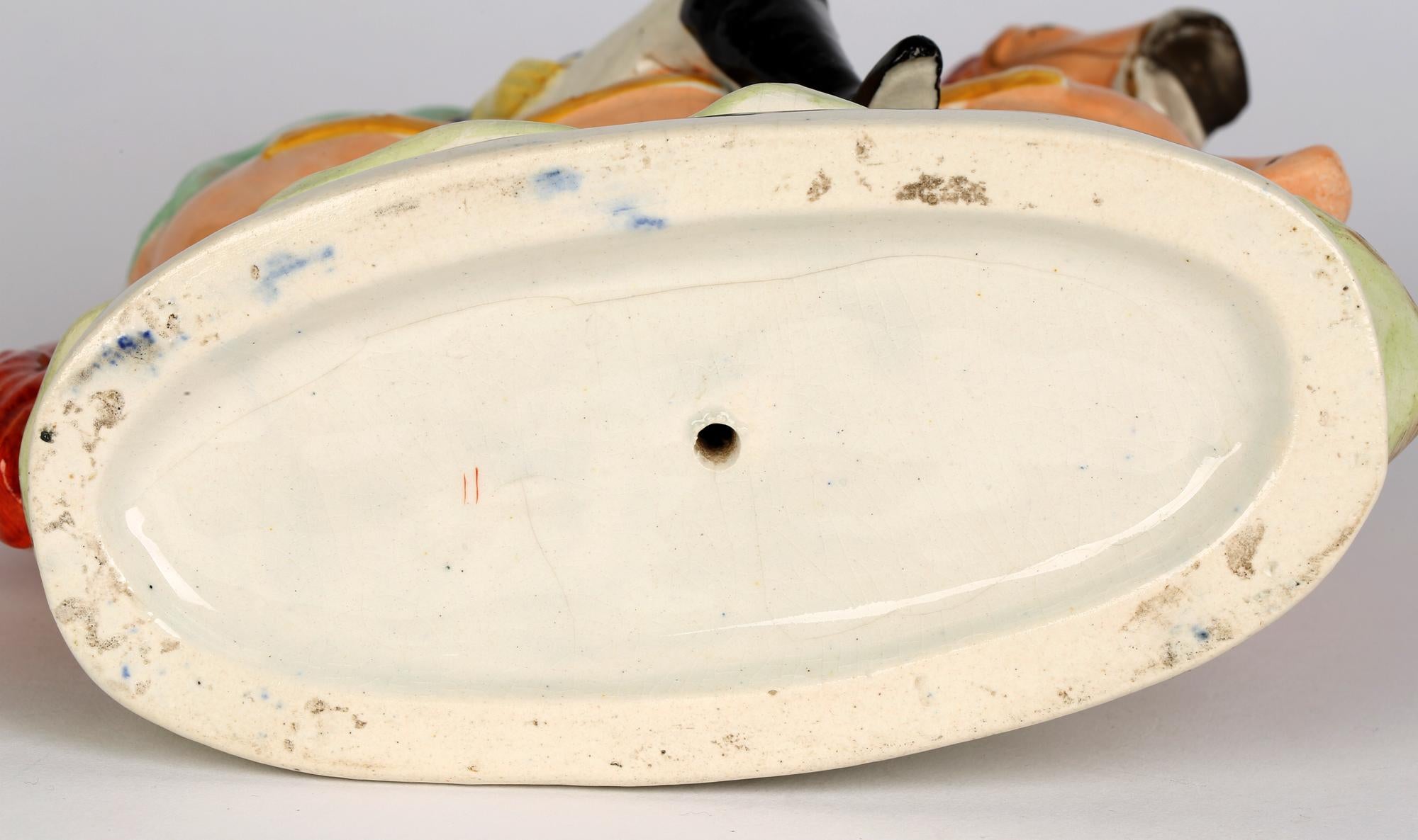 Staffordshire Victorian Louis Napoleon on Horseback Hand Painted Figure ...