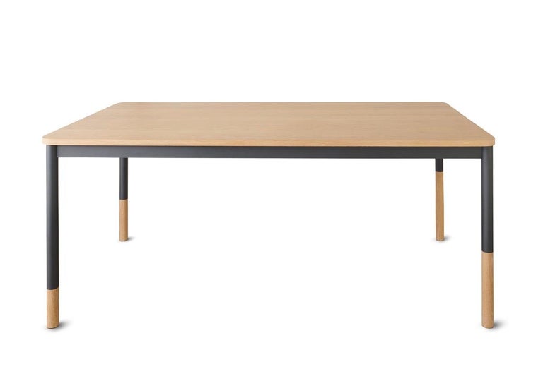 Stagger Up Dining Table, Handcrafted in Walnut with Oiled Bronze ...