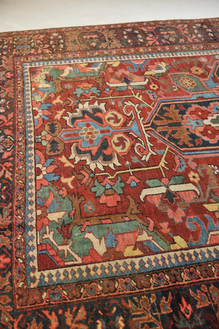 Stained Glass Arts and Crafts Chandelier Medallion Antique Rug , circa ...