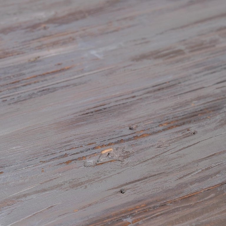 Stained Pine Belgium Desk or Console Table For Sale at 1stDibs