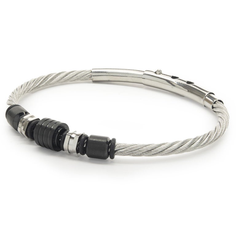 Stainless Steel Cable Wrap Bracelet For Sale at 1stDibs