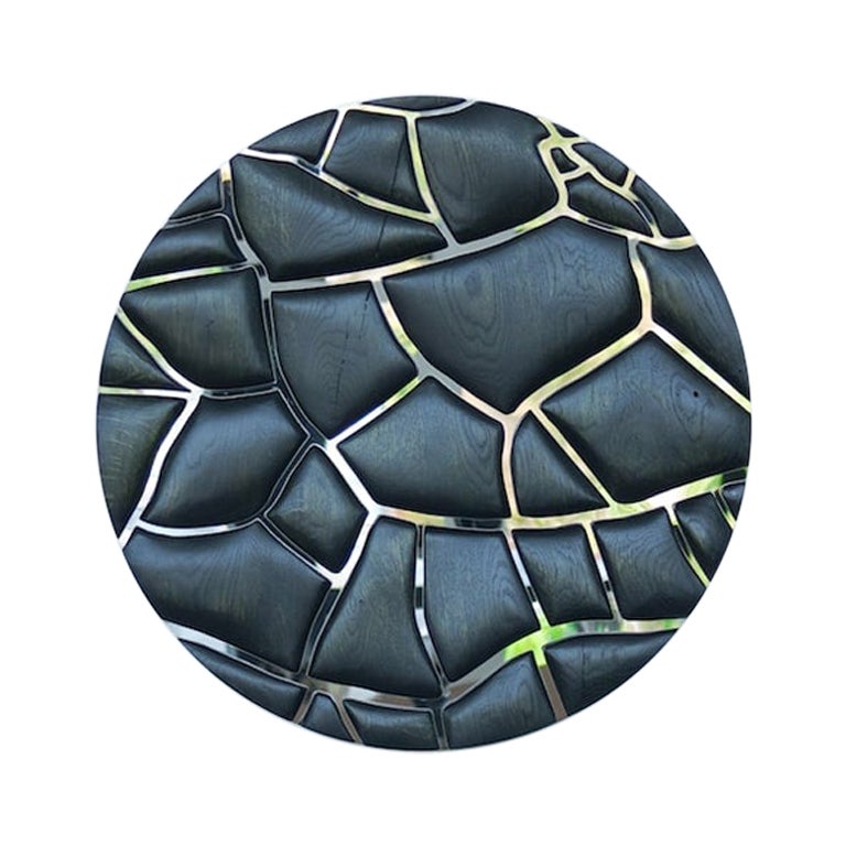 Stainless Steel Clay Disc S3 by Onno Adriaanse For Sale at 1stDibs