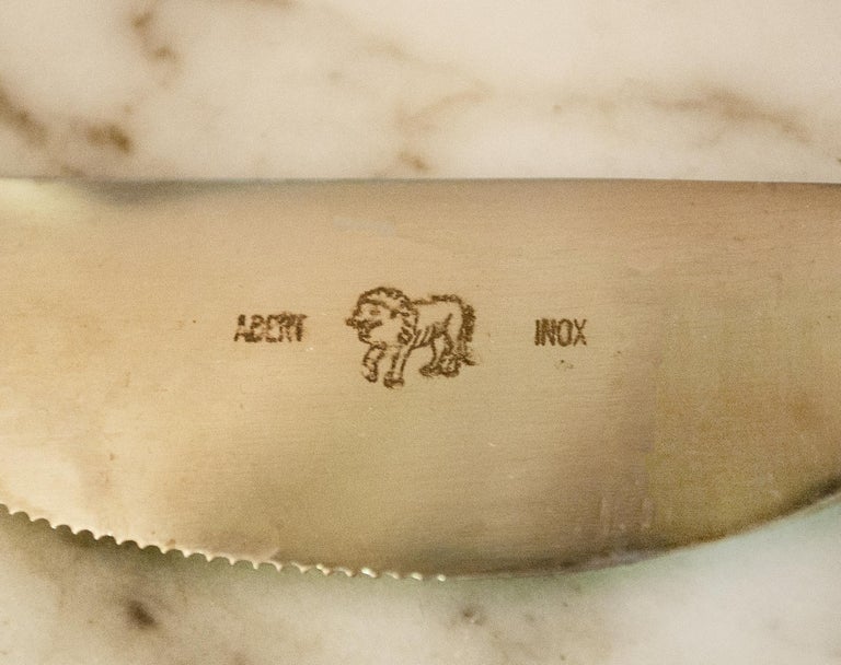 Stainless Steel Cutlery Set by Abert, Italy, 1970s For Sale at 1stDibs