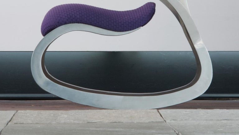 Stainless Steel Rocking Chair with Upholstery Customization For Sale at ...