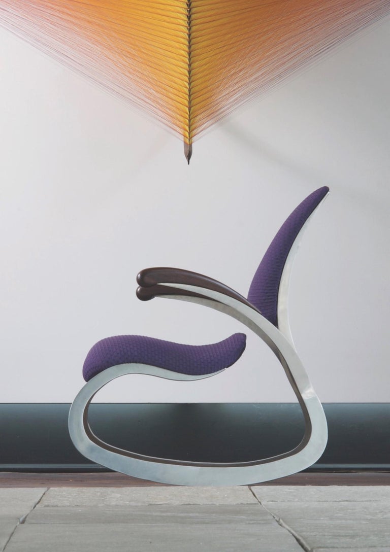 Stainless Steel Rocking Chair with Upholstery Customization For Sale at ...