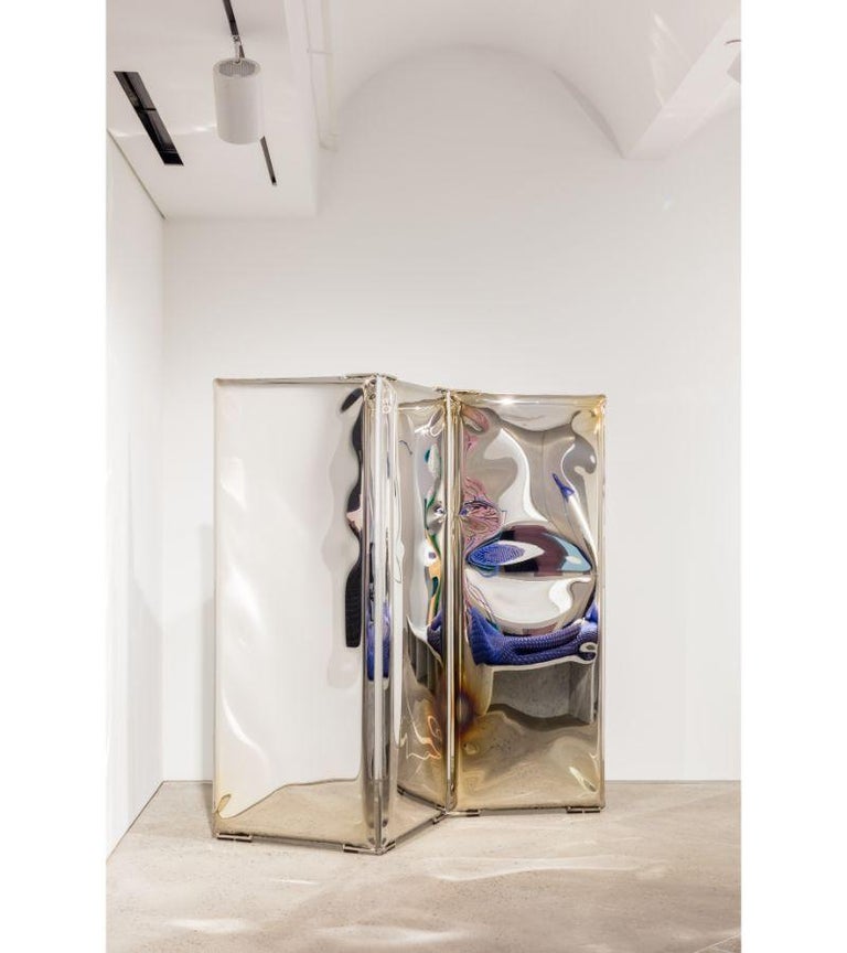 Stainless Steel Sonar Sculptural Floor Mirror by Zieta For Sale at ...