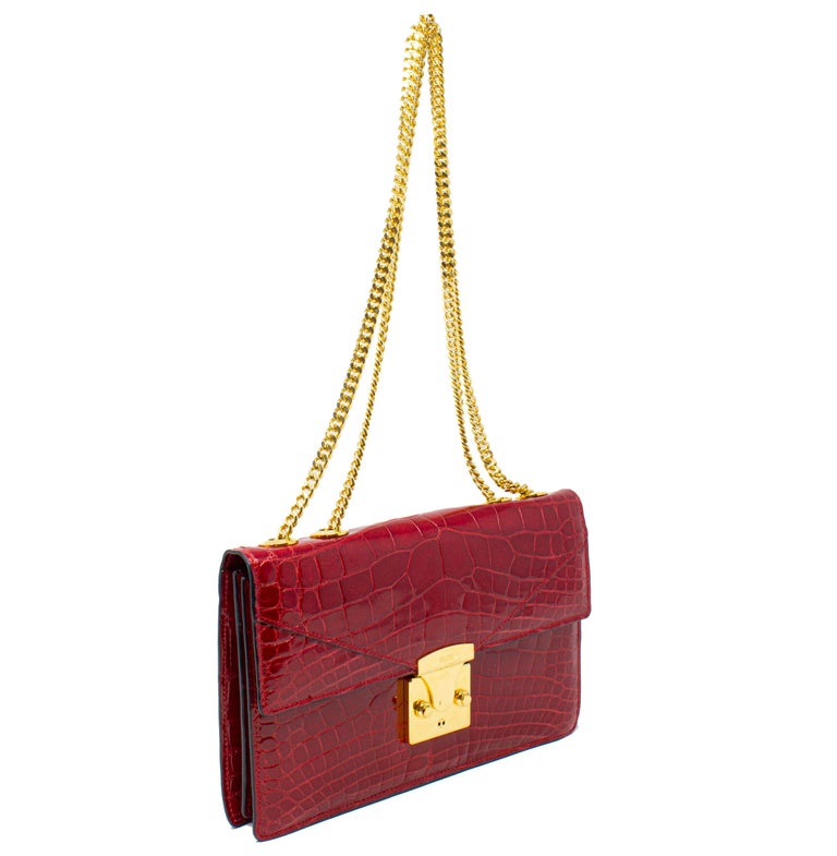 Stalvey Small 2.5 Cerice Alligator Shoulder Bag For Sale at 1stDibs