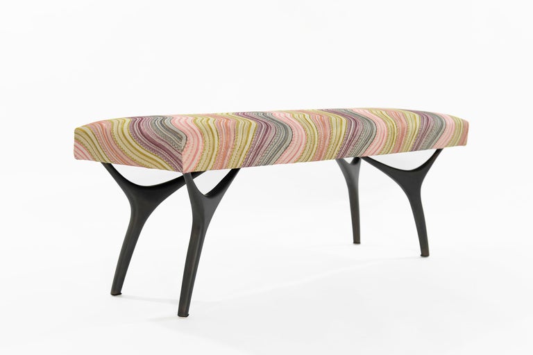 Stamford Modern's Crescent Bench in Bronze For Sale at 1stDibs