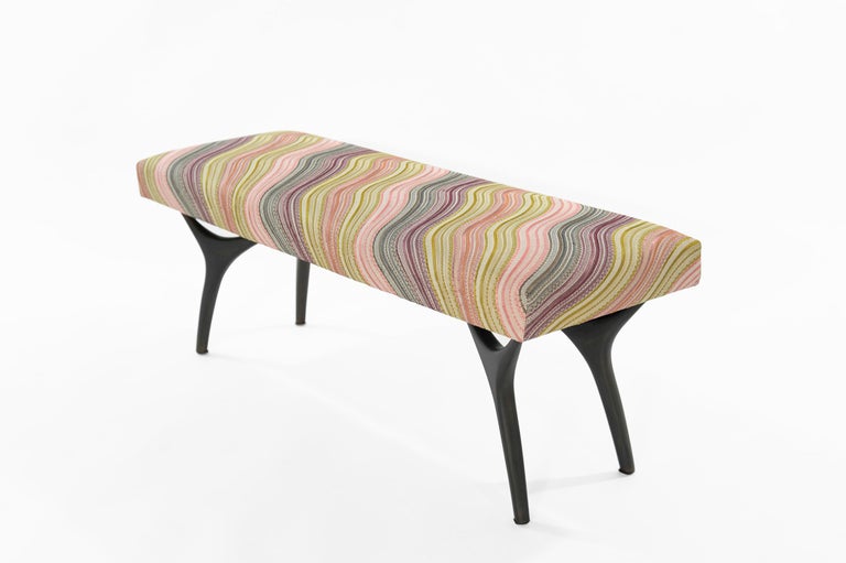 Stamford Modern's Crescent Bench in Bronze For Sale at 1stDibs