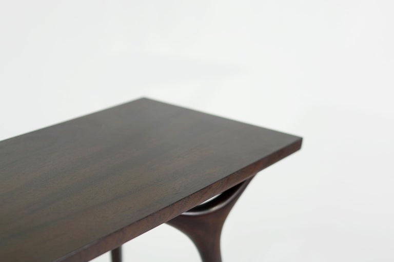 Stamford Modern's Crescent Console Table in Mahogany For Sale at 1stDibs