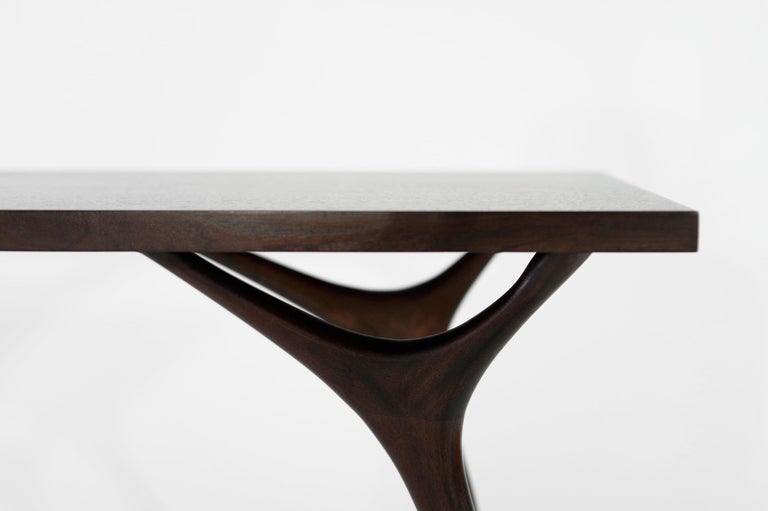 Stamford Modern's Crescent Console Table in Mahogany For Sale at 1stDibs