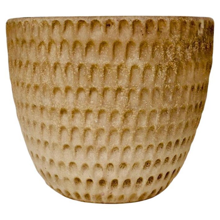 Stan Bitters Large Ceramic Clay 'Thumb Pot' Planter, Signed at 1stDibs