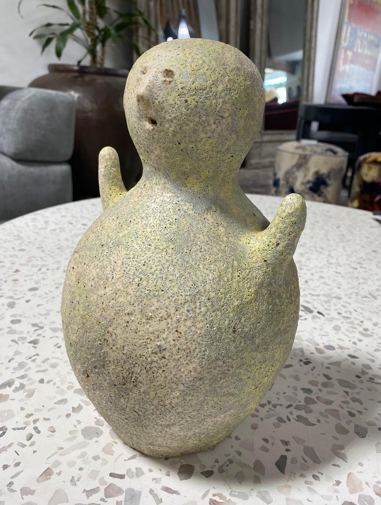 Stan Bitters Signed Large Mid-Century Modern Ceramic Pottery Haniwa ...