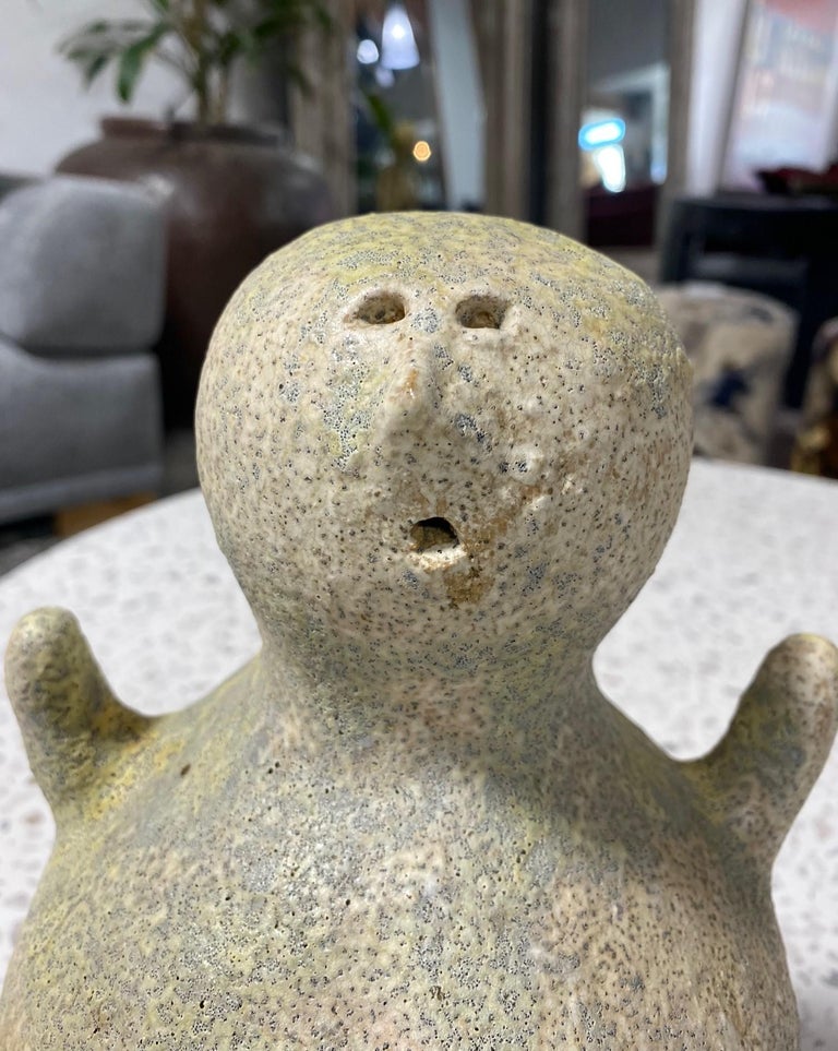 Stan Bitters Signed Large Mid-Century Modern Ceramic Pottery Haniwa ...