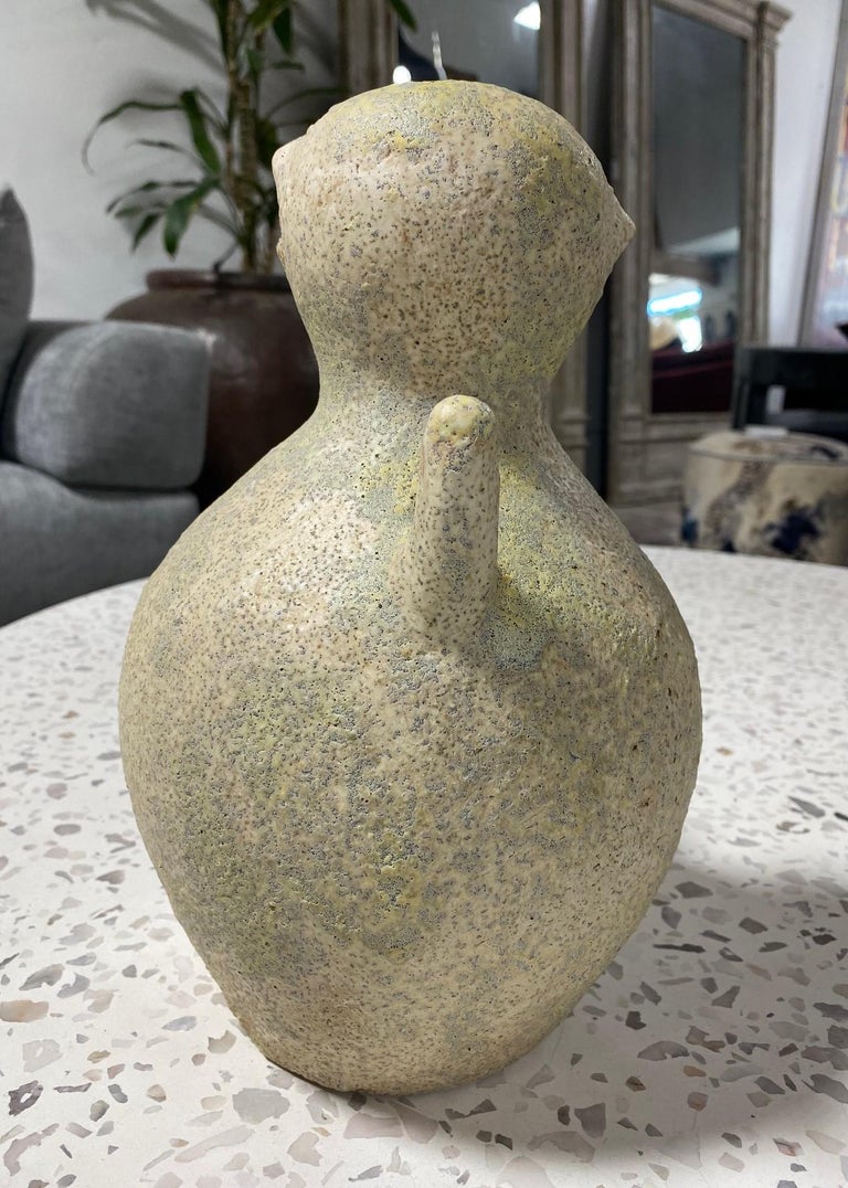 Stan Bitters Signed Large Mid-Century Modern Ceramic Pottery Haniwa ...