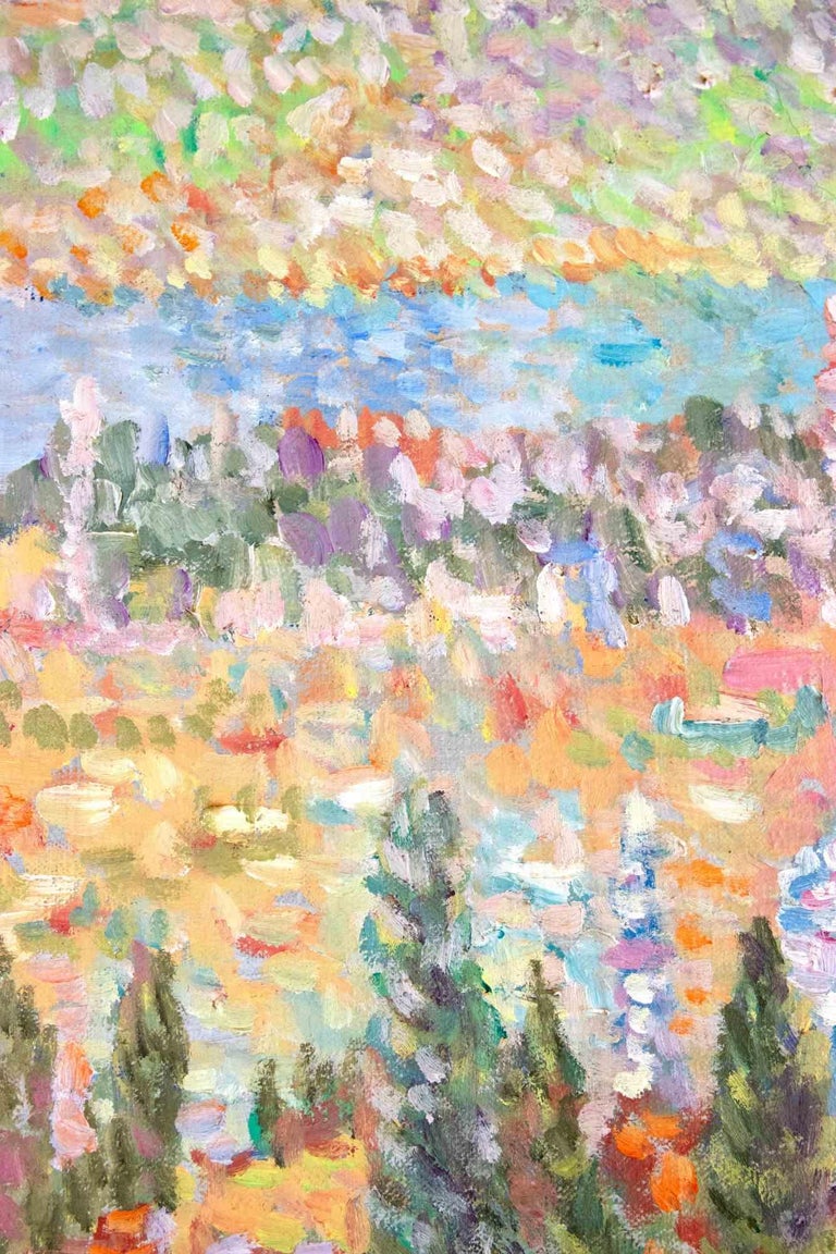 Stan Reszka - Pointilliste View of Istanbul - Painting by Stan Reszka ...