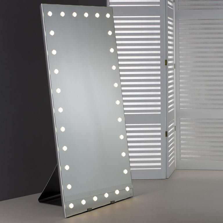 Stand Alone Lighted Floor Mirror For Sale at 1stDibs