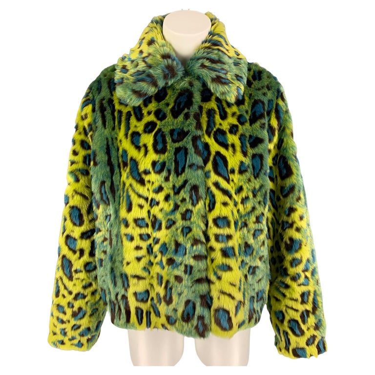 STAND STUDIO AW 20 Size S Multi-Color Loepard Print Fuax Fur Marcella ...