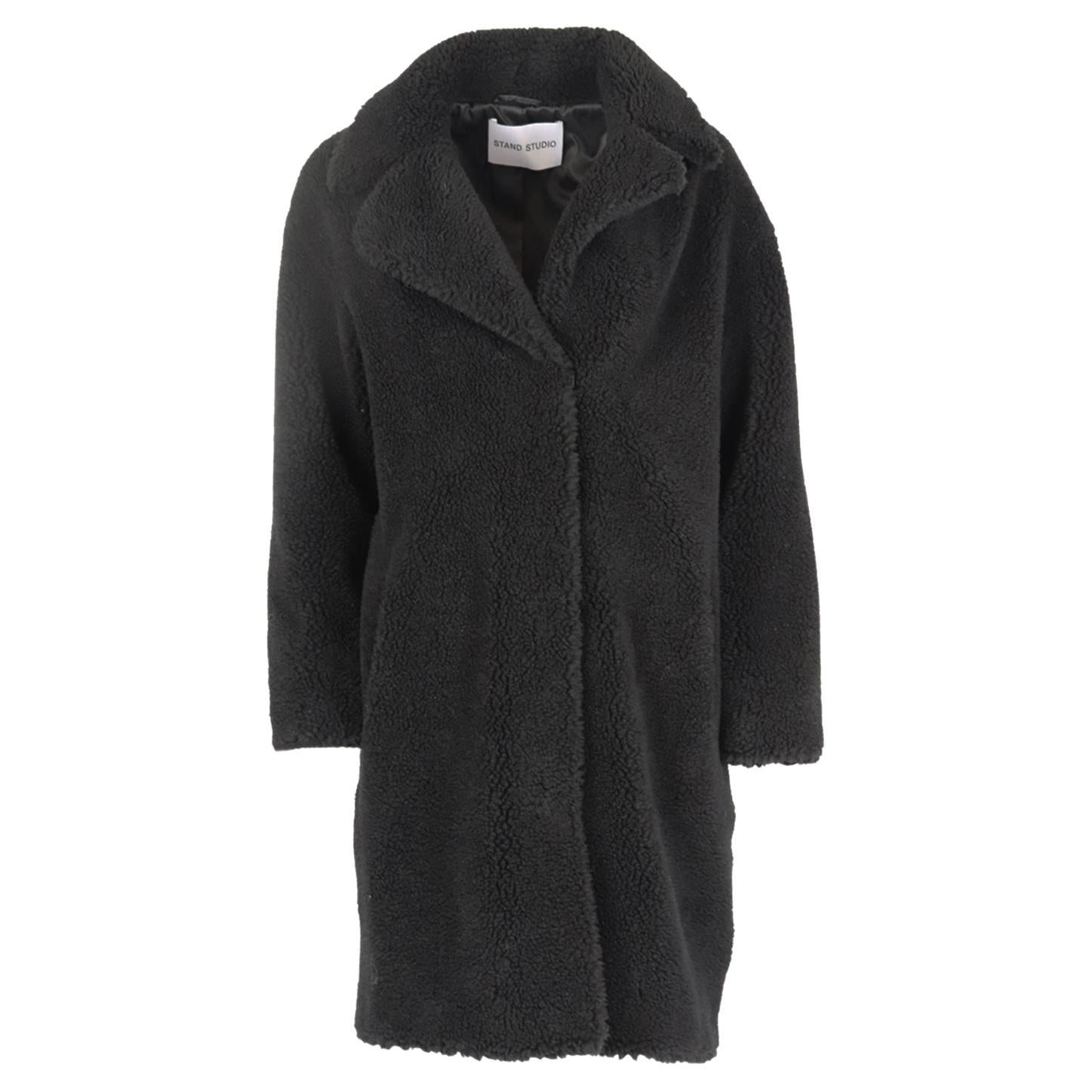 Stand Studio Faux Shearling Coat Fr 36 Uk 8 For Sale at 1stDibs