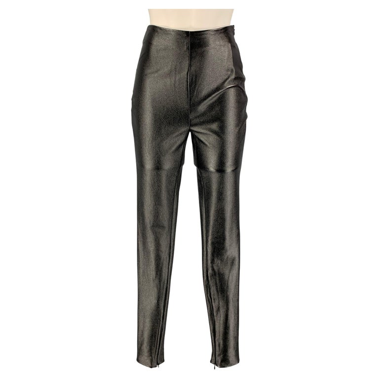 STAND STUDIO Size 0 Black Polyester Blend Faux Leather Leggings For ...