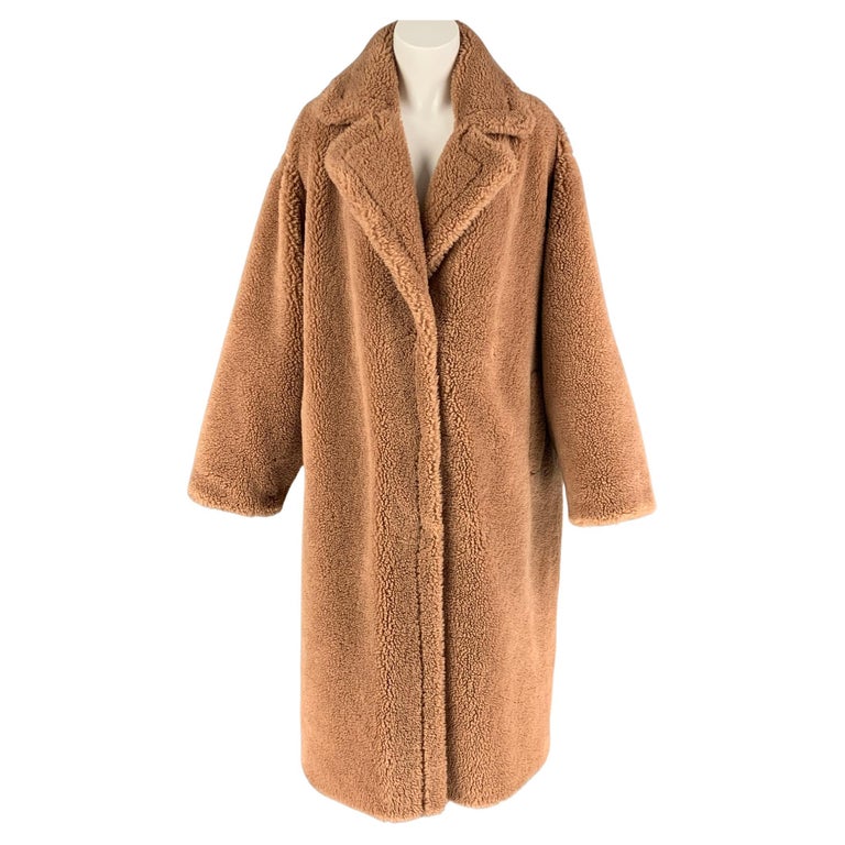 STAND STUDIO Size L Tan Faux Fur Maria Coat For Sale at 1stDibs | stand ...