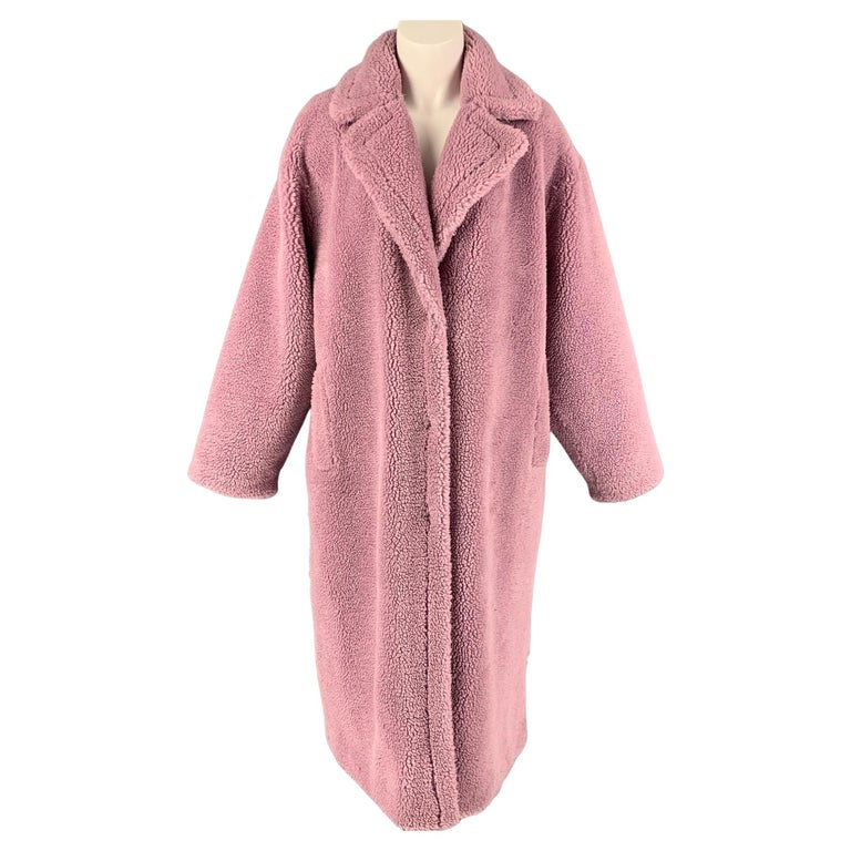 STAND STUDIO Size S Lavender Polyester Faux Fur Maria Coat For Sale at ...