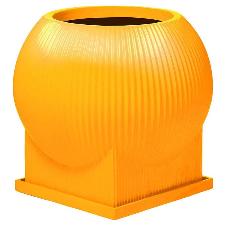 Standard Flat Blob Planter 'Orange' For Sale at 1stDibs