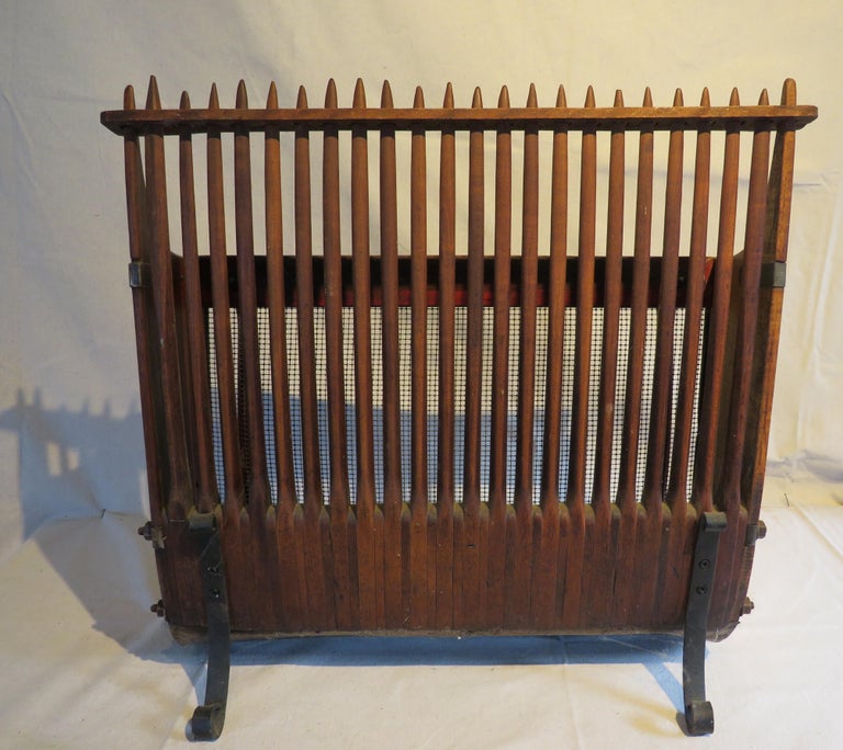 Standing Red Painted Cranberry Scoop by A.D. Makepeace Co., Wareham, MA ...